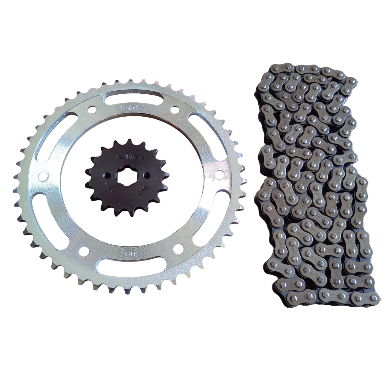 KIT DE ARRASTRE FULL XR150L 49T/17T. 428H-130L GDM – Repuestos E&M
